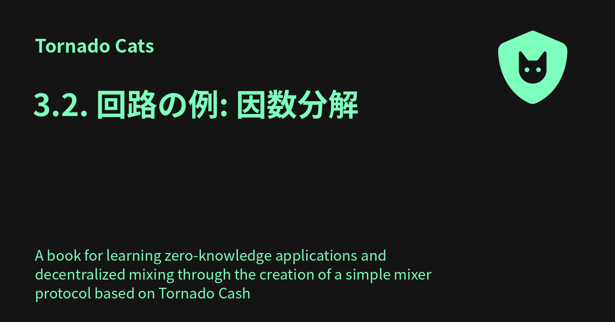 3.2. 回路の例: 因数分解 - Tornado Cats